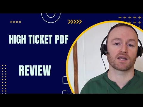 HIGH TICKET PDF PROFITS Review + 4 Bonuses To Make It Work FASTER!