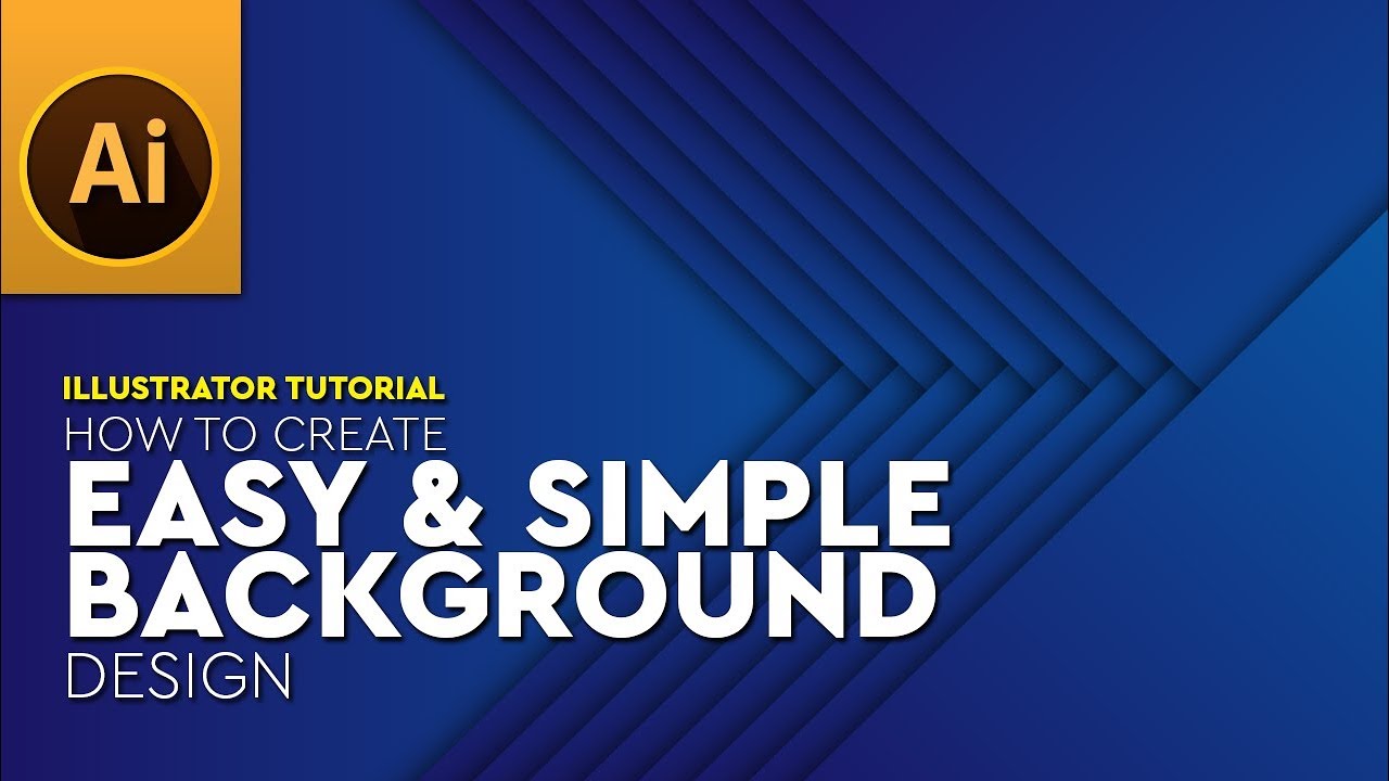How to Create Easy Illustrator Background Design Tutorial