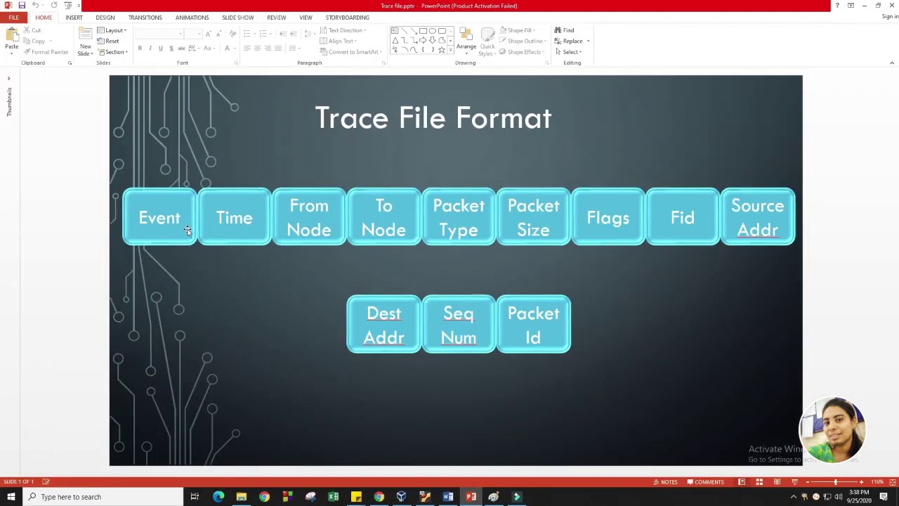 Awk Script - Throughput Calculation in NS2