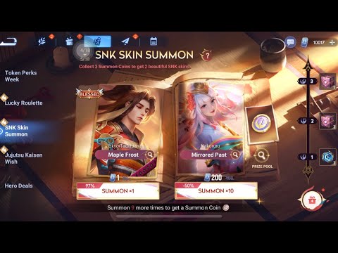 How Many Tokens for SNK Blessed Skins | Nakoruru & Ukyo Tachibana | Honor of Kings Gacha Skin Event