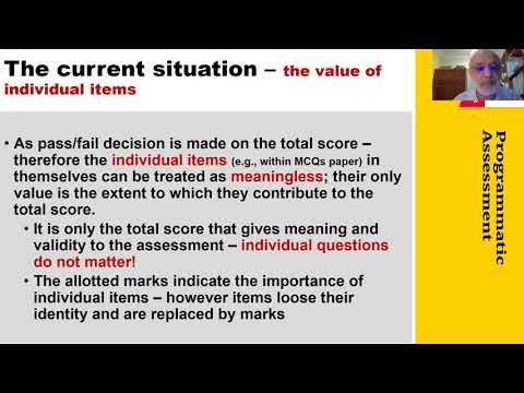Medical Education Webinar - Programmatic Assessment (Concept & Implementation)