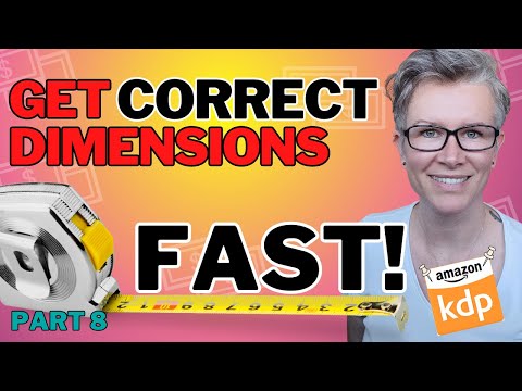 How To Calculate the Cover Size for Amazon KDP **Video: 8 of 12**