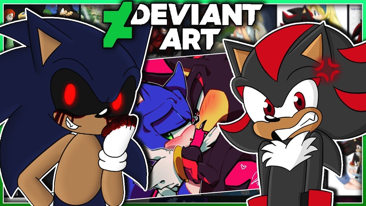 Sonic.EXE & Shadow Visit DEVIANTART! - SONIC.EXE KISSING SHADOW?!