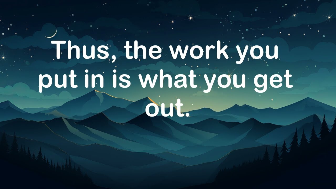 Thomas Edison - “There is no substitute for hard work.”
