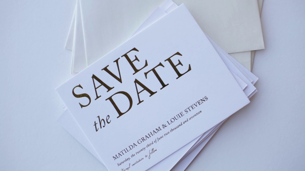 Save the Date in Foil