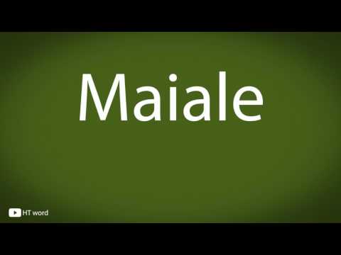 How to pronounce Maiale [Italian food]