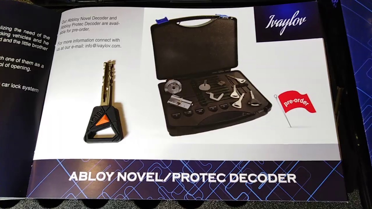 What contains Abloy Novel decoding kit