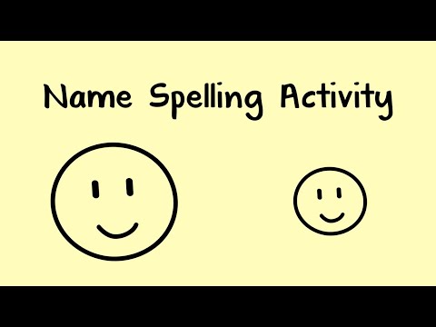 Name Spelling Activity