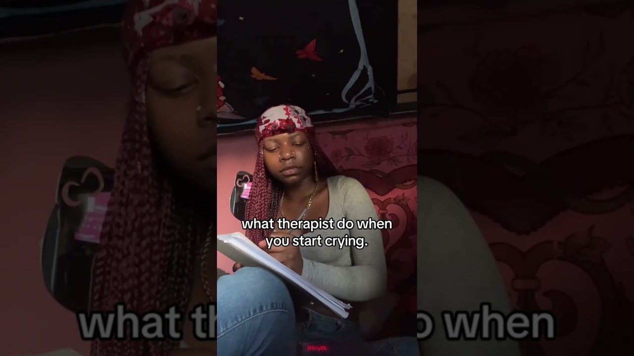 What Your Therapist Does When You Start Crying