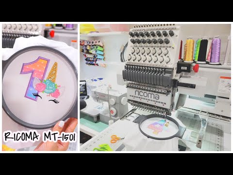 Ricoma MT-1501 | Step by Step How to Unicorn Birthday Applique | Embroidery Machine +HUGE GIVEAWAY