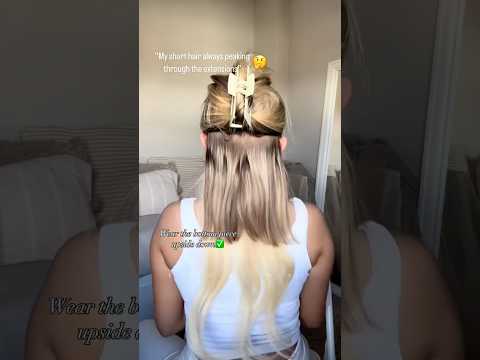 Hair extensions on short bob hair | HAIR HACKS #hairextensionsforshorthair #clipins #clipinhair