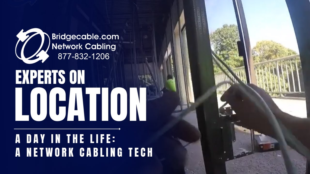 A Day in the Life of a Network Cabling Tech - Must SEE! How to run data cables and what to expect!