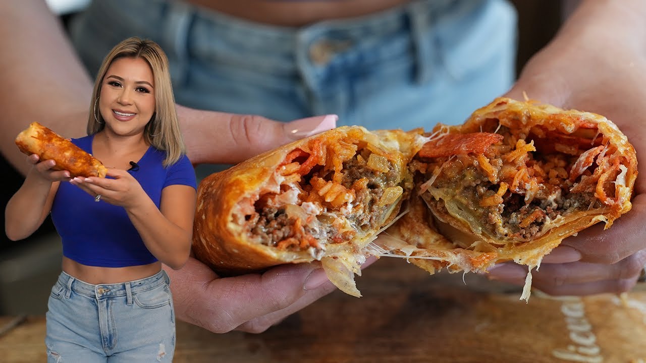 Taco Bell COULD NEVER, the best GRILLED CHEESE BEEFY BURRITOS, under 30 minutes!