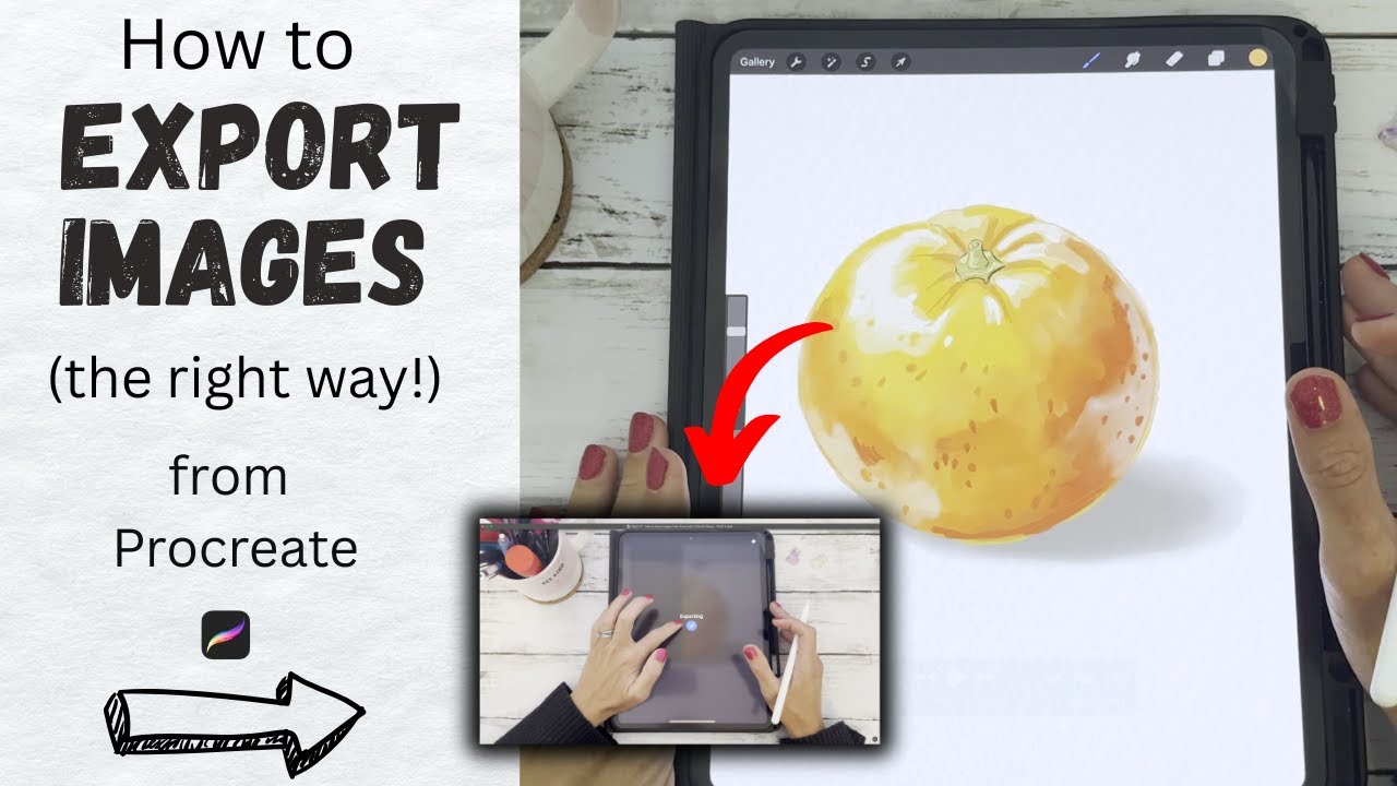 How to Export Images from Procreate (3 Easy Ways for Perfect Quality)(+ Free Cheat Sheet!)
