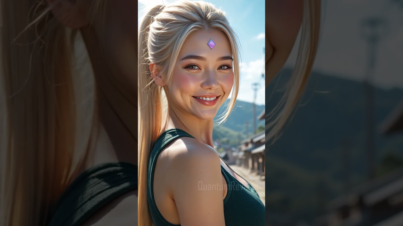 Tsunade, the Fifth Hokage of Konoha, comes to life in stunning hyper-realistic AI-generated art! ✨