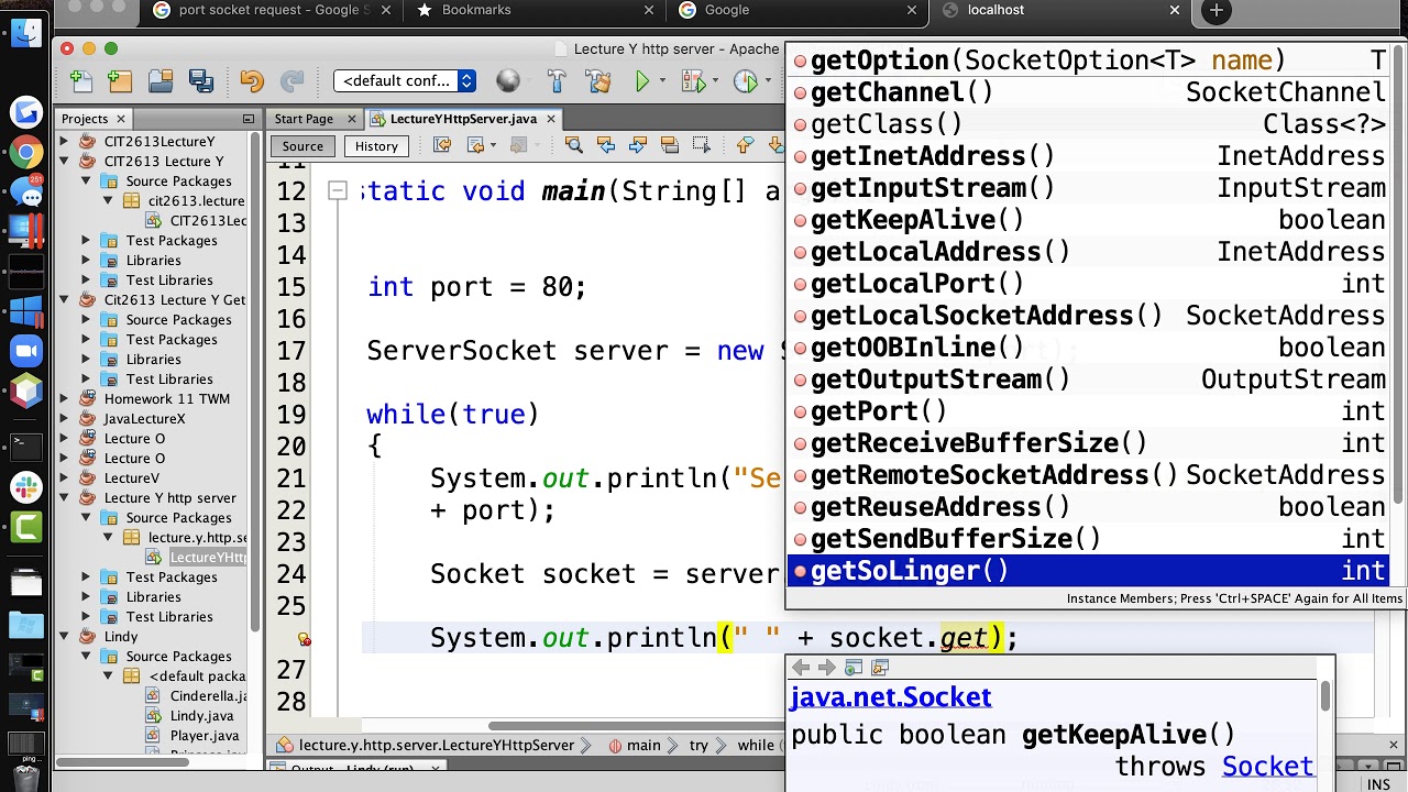CIT2613 Lecture Y HttpServer