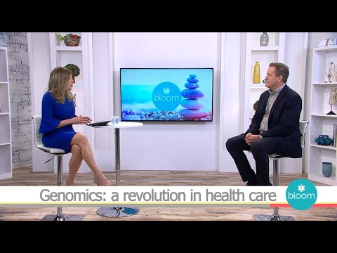 MicroGenDX's CEO, Rick Martin at Bloom TV with Gayle Guyardo