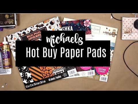 MICHAELS PAPER PAD HAUL & FLIP THROUGH | Hip N' Creative