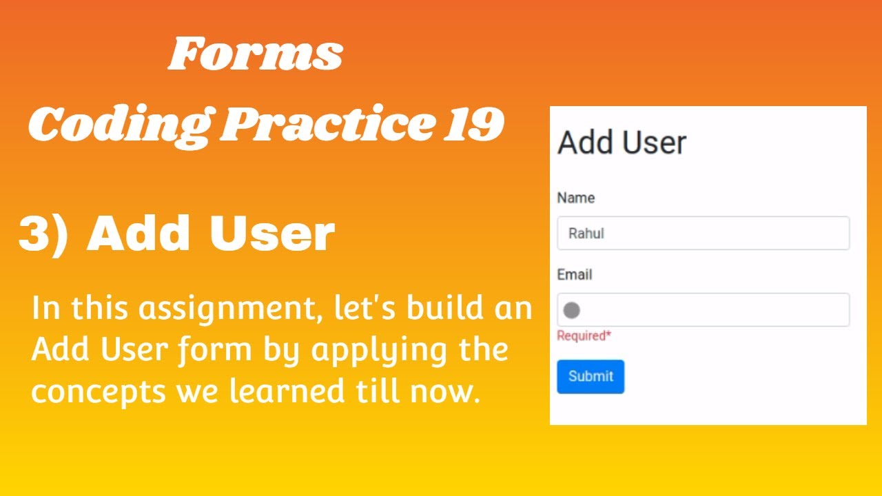 Add User | JavaScript | NxtWave | CCBP 4.0 |