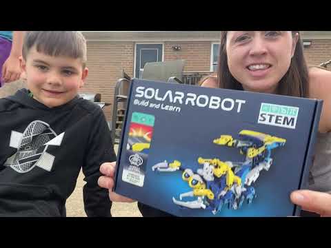 Review of STEM Projects for Kids Ages 8-12, OUTOGO Solar Robot Toys for 8 9 10 Year Old Boys