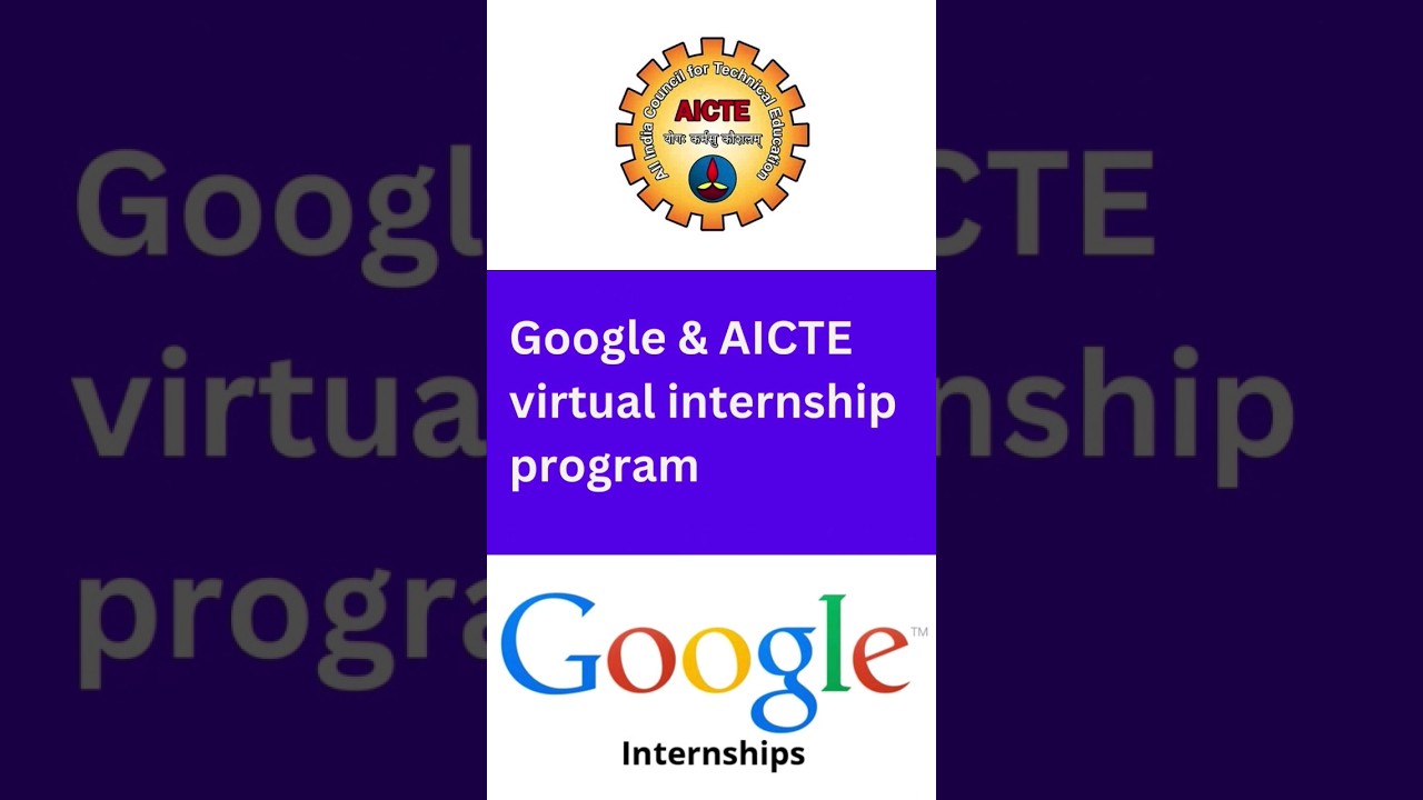 Google & AICTE virtual internship program  #engineering #internship #internships #internshipprogram