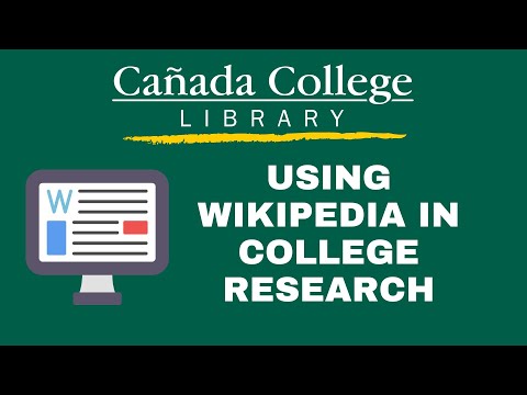 Wikipedia in College Research