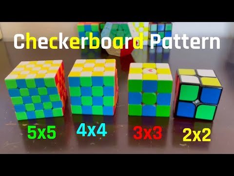 How To Make A Checkerboard Pattern On A 2x2-5x5