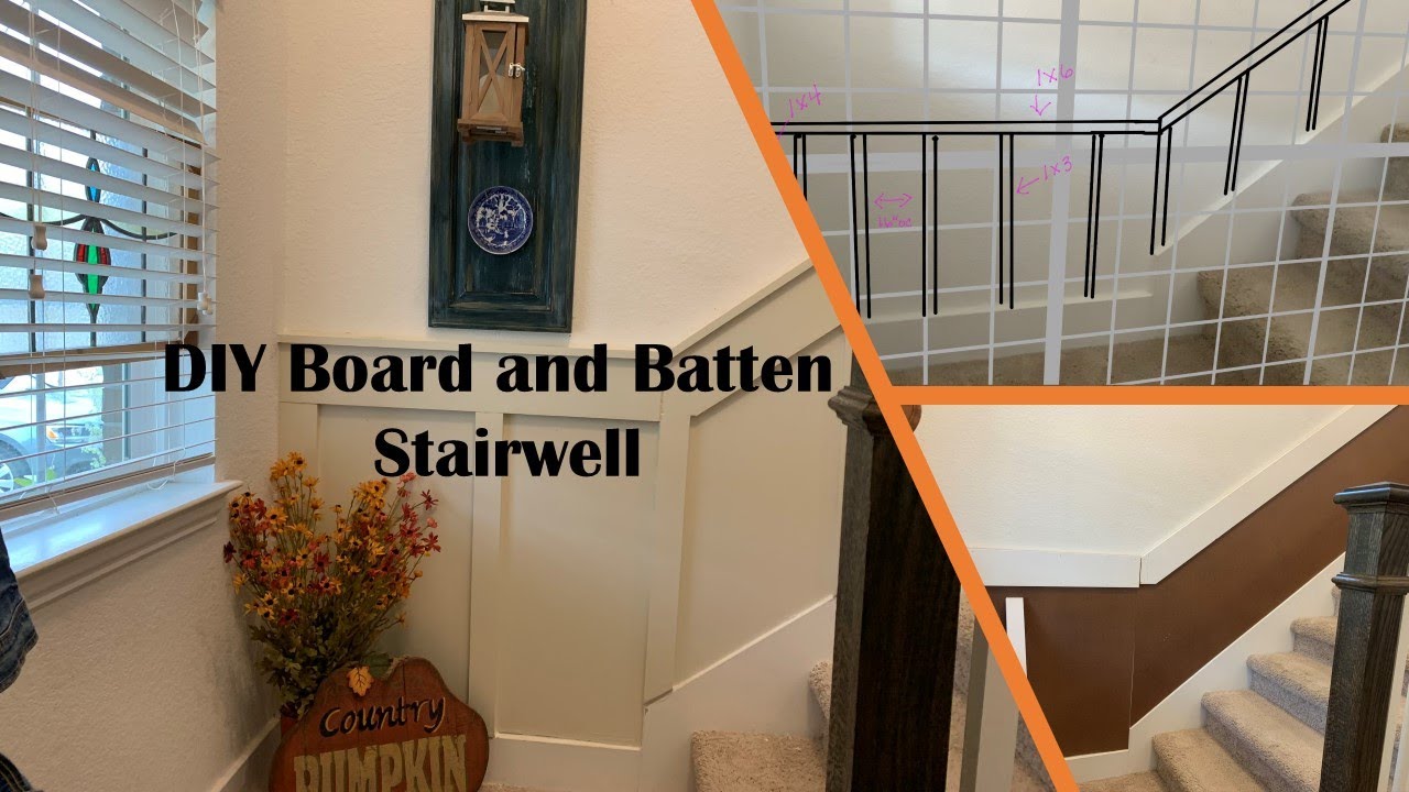 DIY Board and Batten Stairwell
