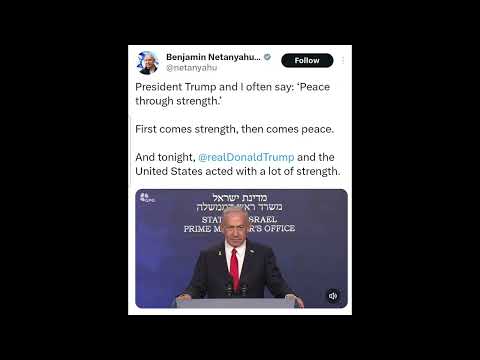 Benjamin Netanyahu Yahoo praises Trump on X