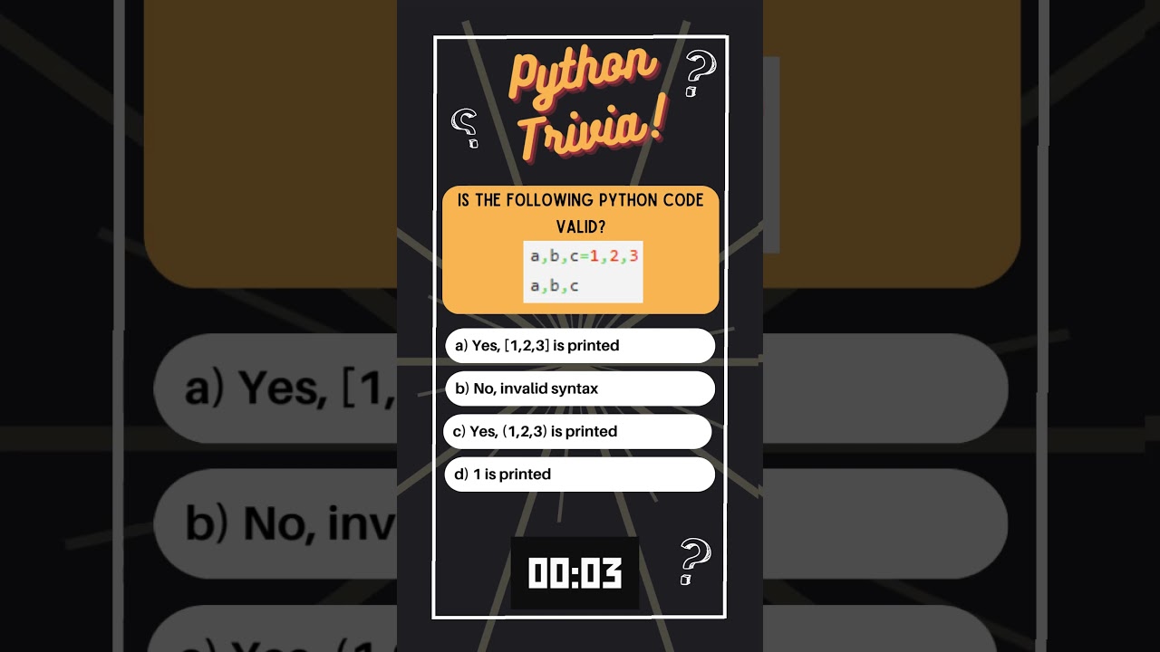 Python Trivia   Tuple 21 #coding #python #techcommunity #shorts #trending #viral #datascience