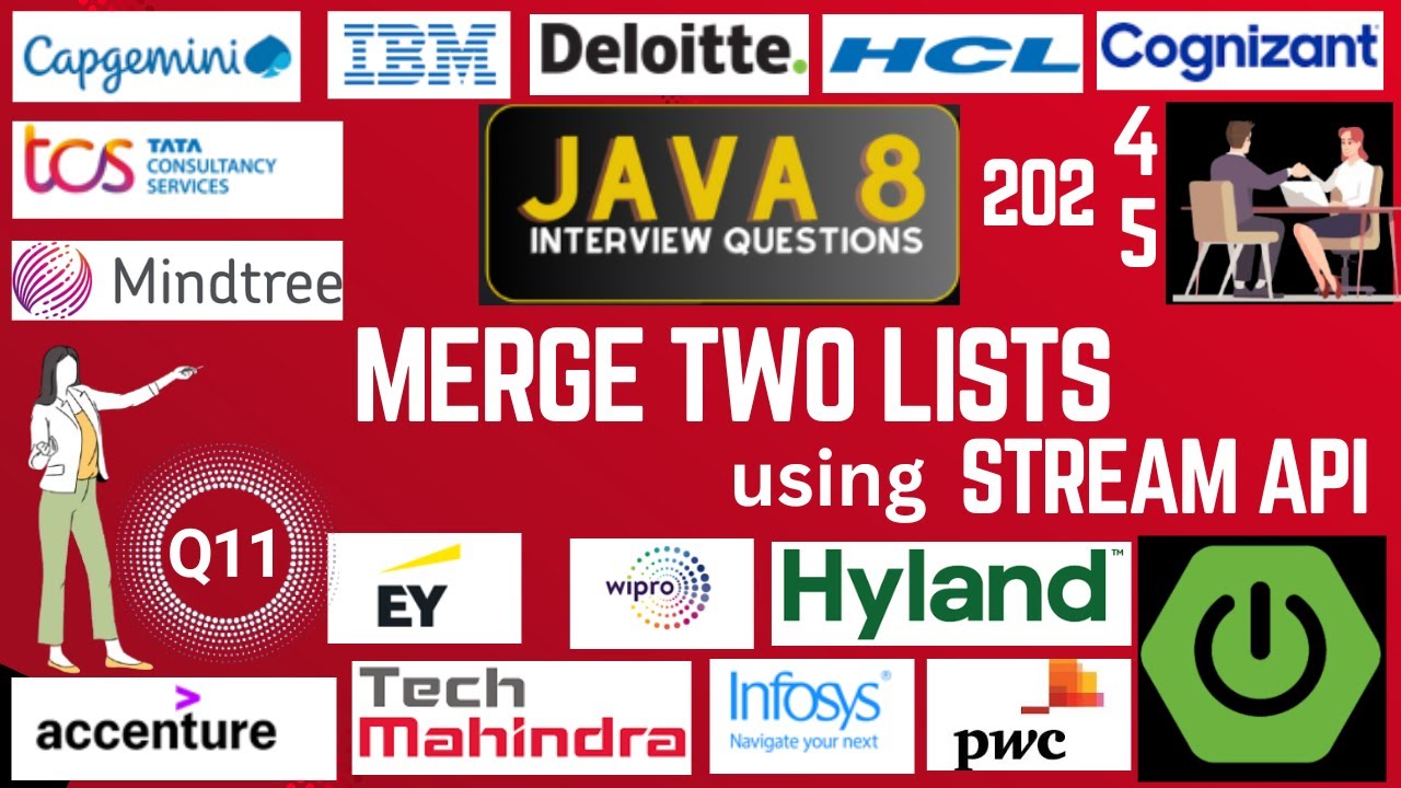 Java 8 Stream API Interview Questions: Merge Two Lists using Java Stream API