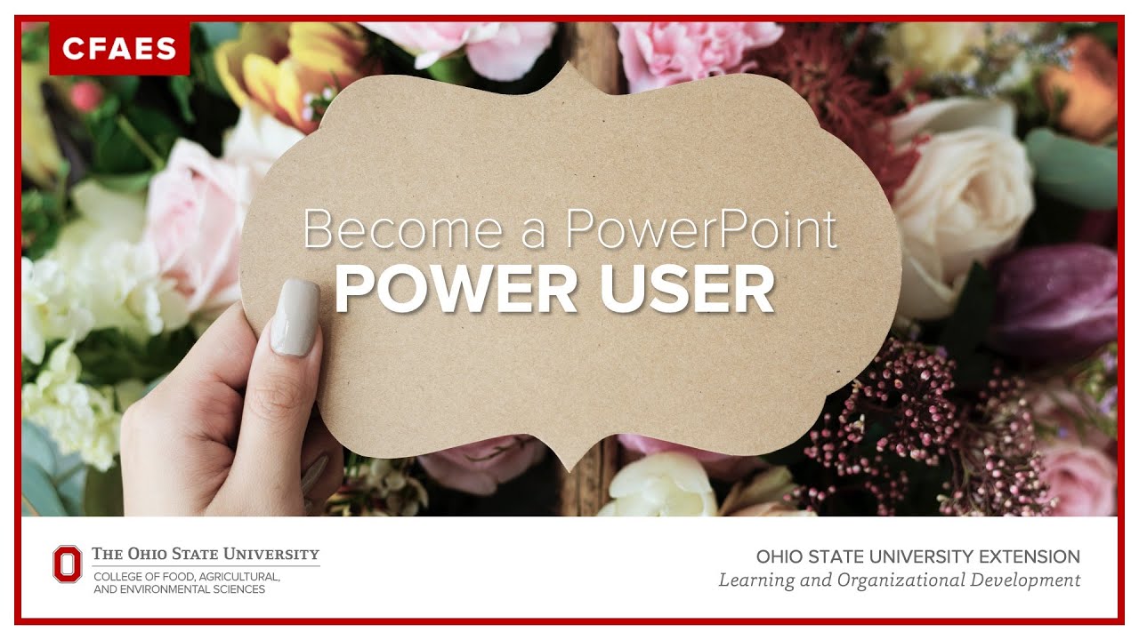 Become a PowerPoint Power User