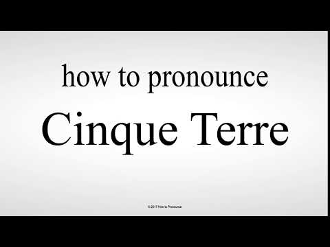 How to Pronounce Cinque Terre