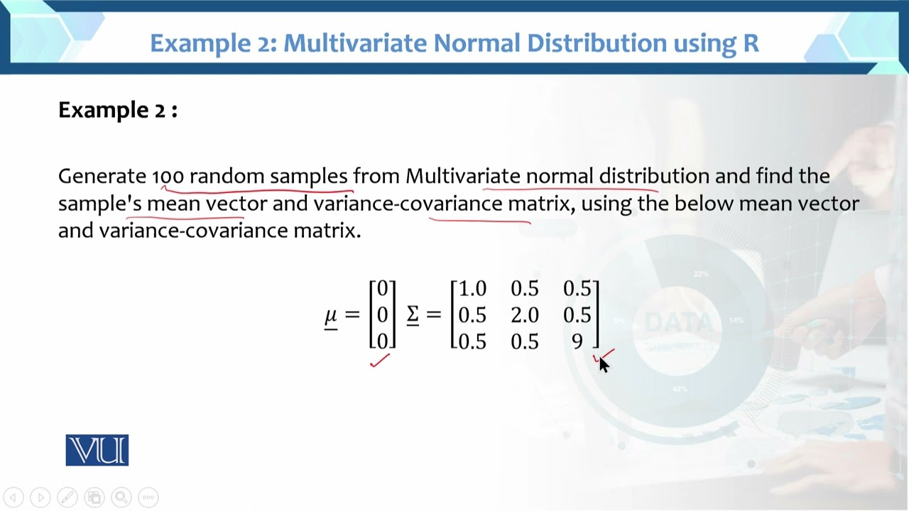 Example 2: Multivariate Normal Distribution using R | Multivariate Analysis | STA633_Topic029