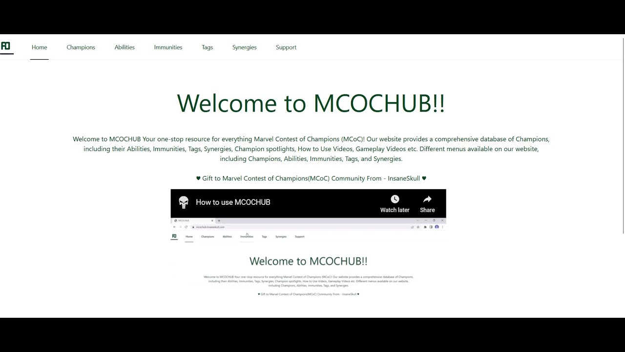 How to use MCOCHUB (Voice or Sub Titles Soon)