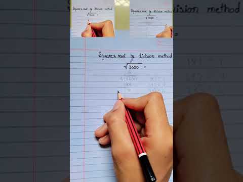 @Find Square Root By Division Method in Square Root of ( √3600 ) #shortvideo