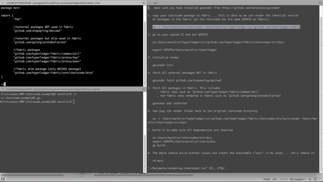 vendoring chaincode imports with chaincode package