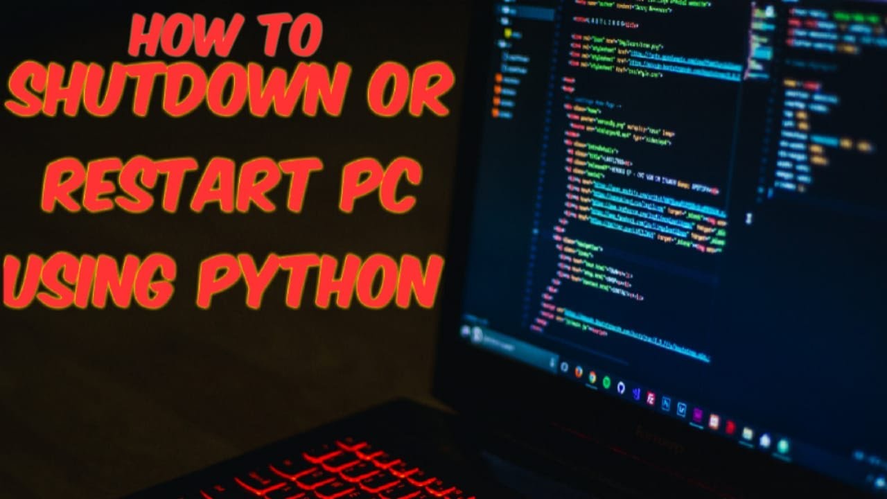 Shut down or restart laptop/pc using Python code | #tutorial | python for beginners| #shorts #vscode