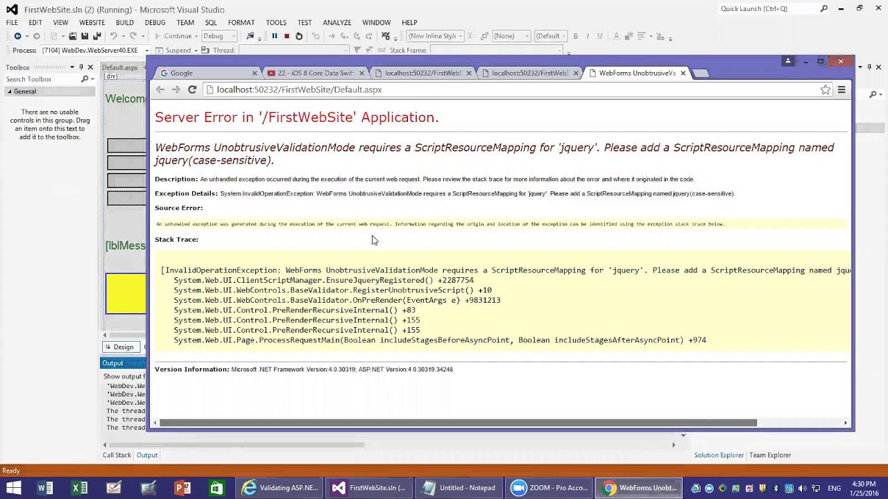 2 -  Asp .Net Web Forms Validation