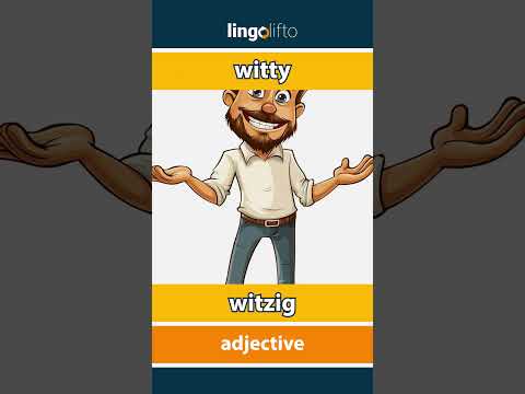 🇬🇧🇩🇪 witty - witzig : learn English : Lernen wir Englisch : vocabulary builder