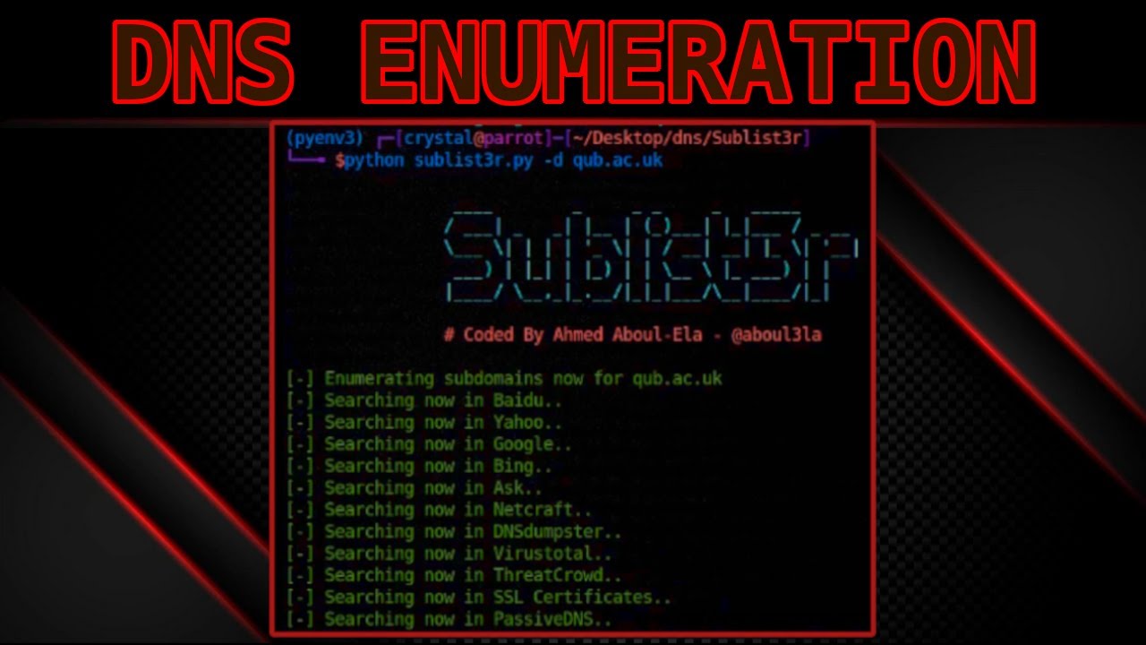 DNS Enumeration - Pentesting Tutorials