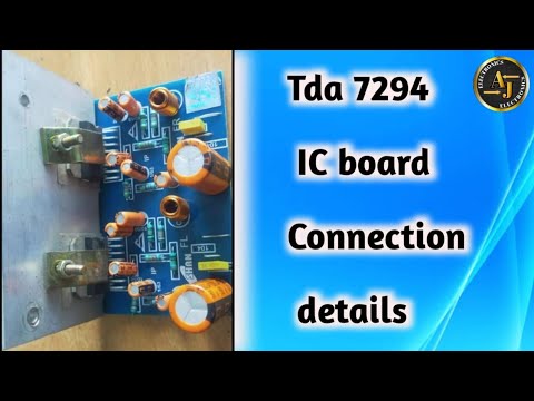 Tda 7294 IC 200W board connection details