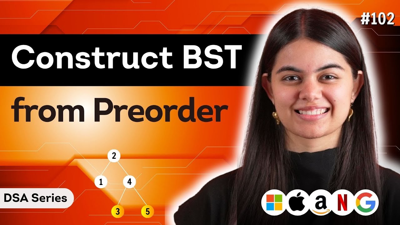 Construct BST from Preorder | DSA Series : L.102