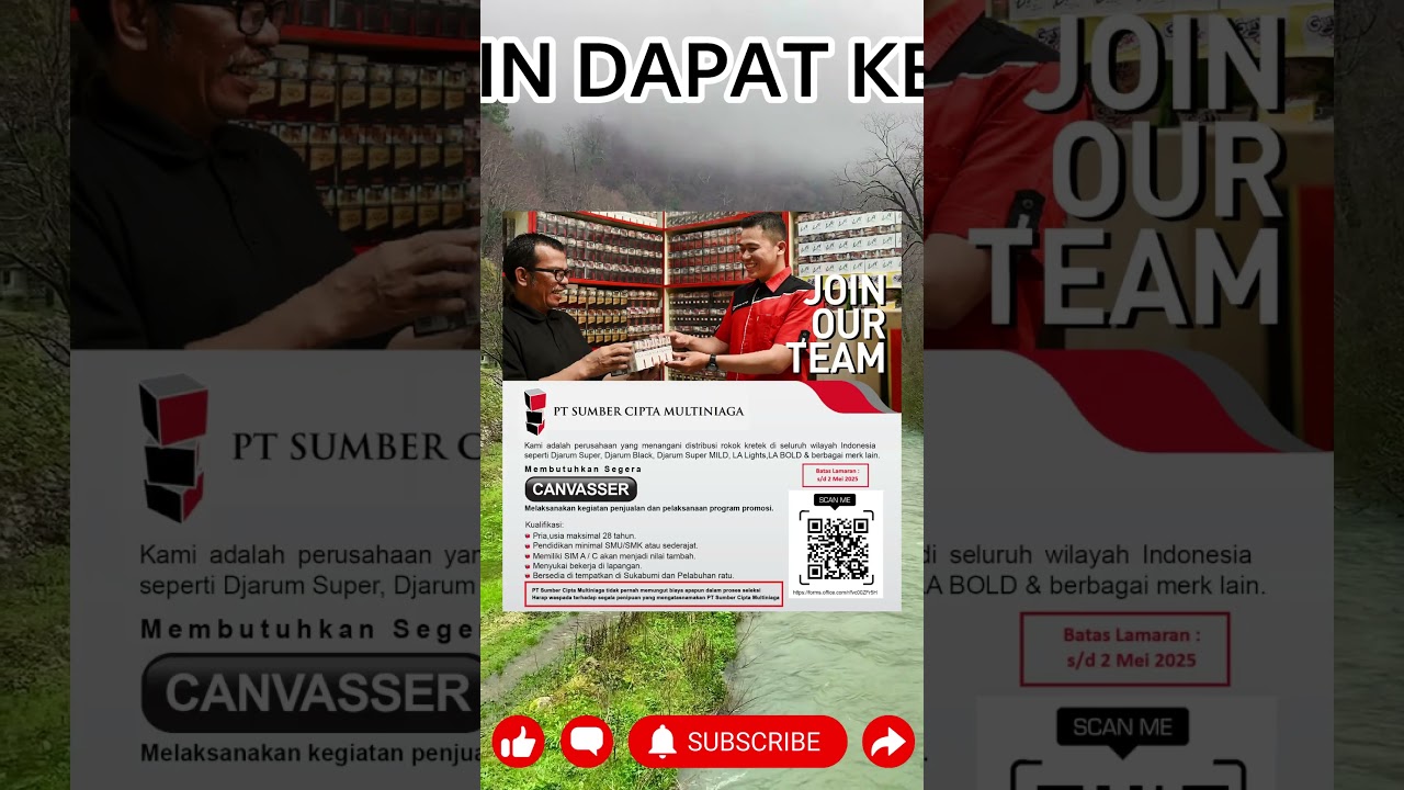 LOWONGAN KERJA TERBARU DI PT Sumber Cipta Multiniaga #loker #lowongankerja #kerja #jobs #job #karir