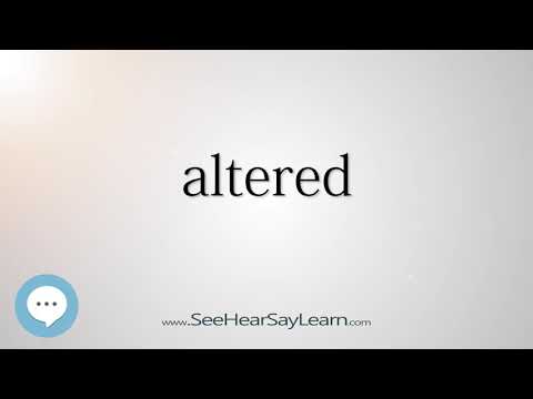 altered (Every English Word Pronounced) 📕🔊🗣️😎✅