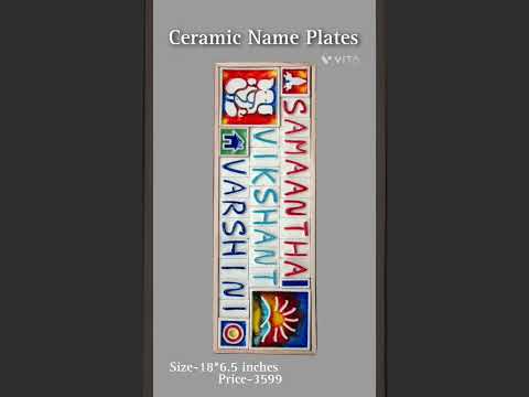 ceramic name plates|comment down your names #art #nameplate