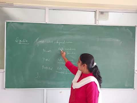 Definition and Declaration of classes and objects