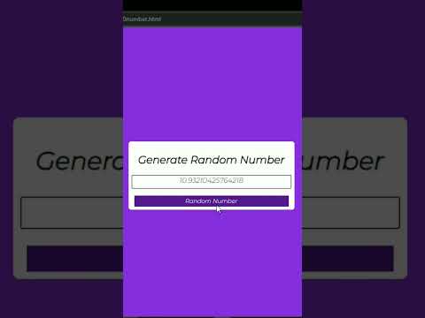 Generate Random Number using JavaScript #html #javascript #htmlcoding #shortsvideo #shorts