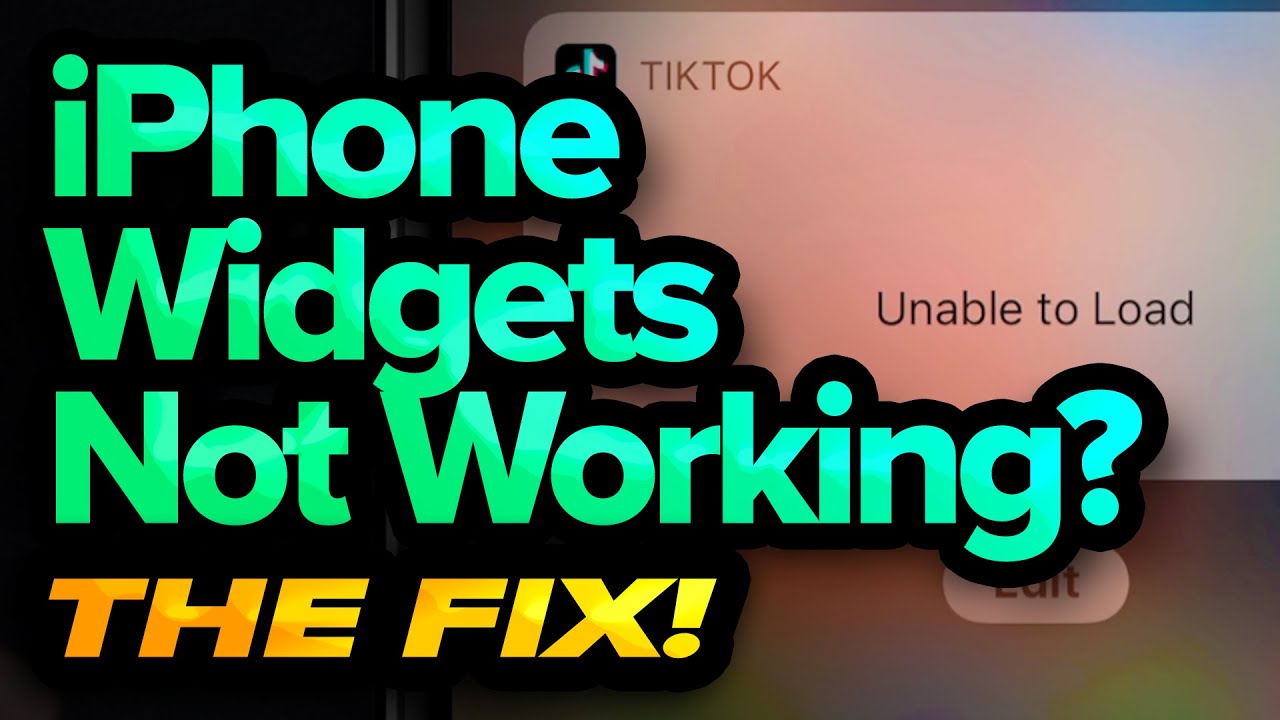 iPhone Widgets Not Working? Here's The Fix!