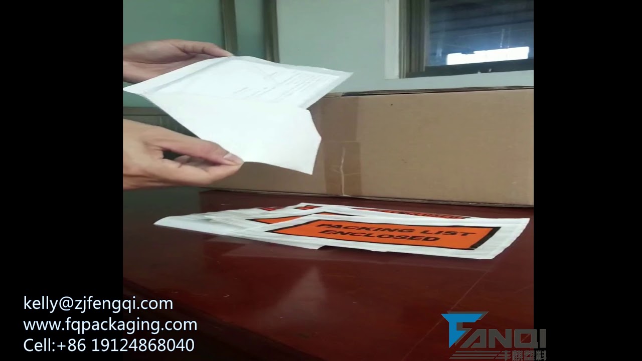 Fengqi How to Use Packing List Envelopes
